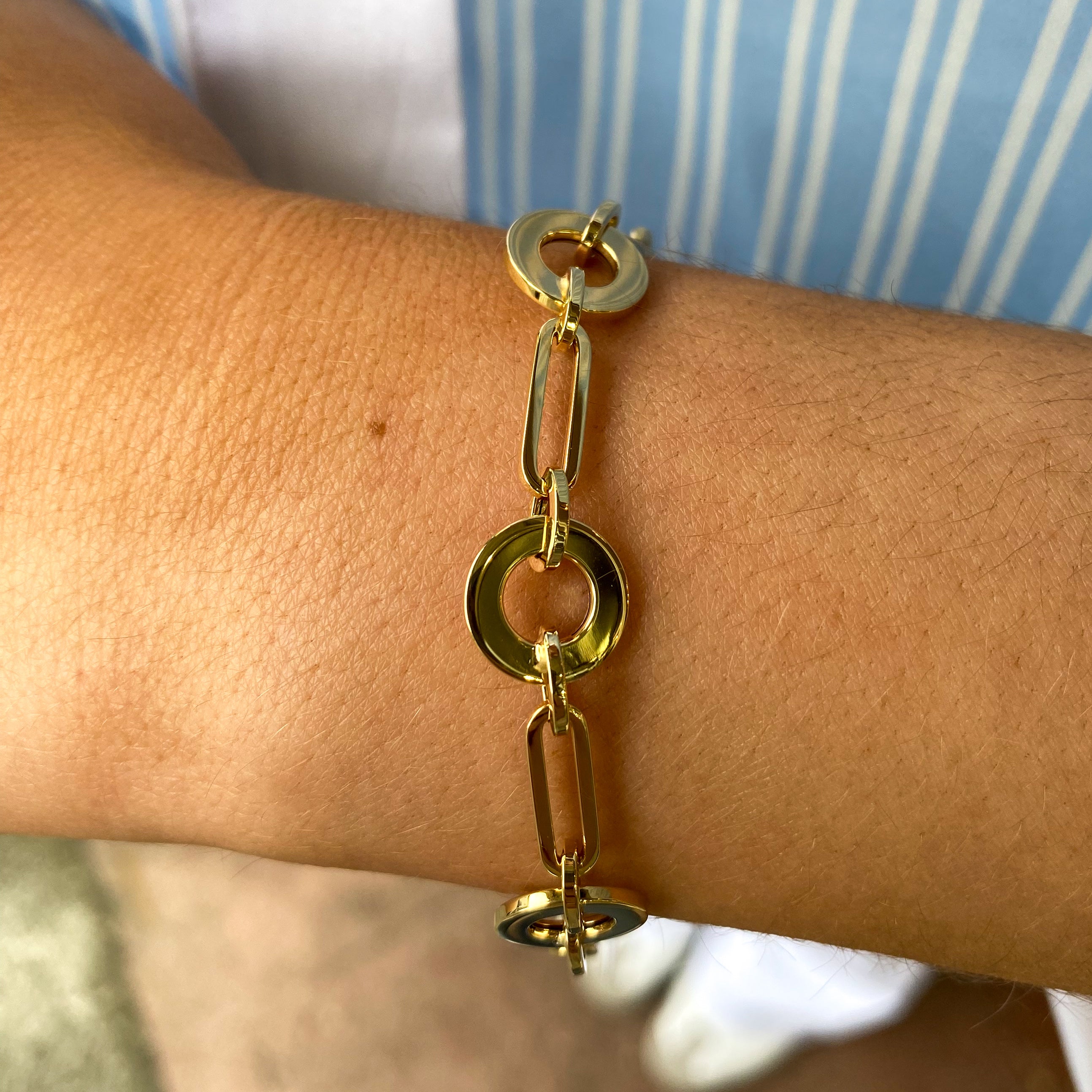 9ct Gold Modern Rio Bracelet | John Ross Jewellers