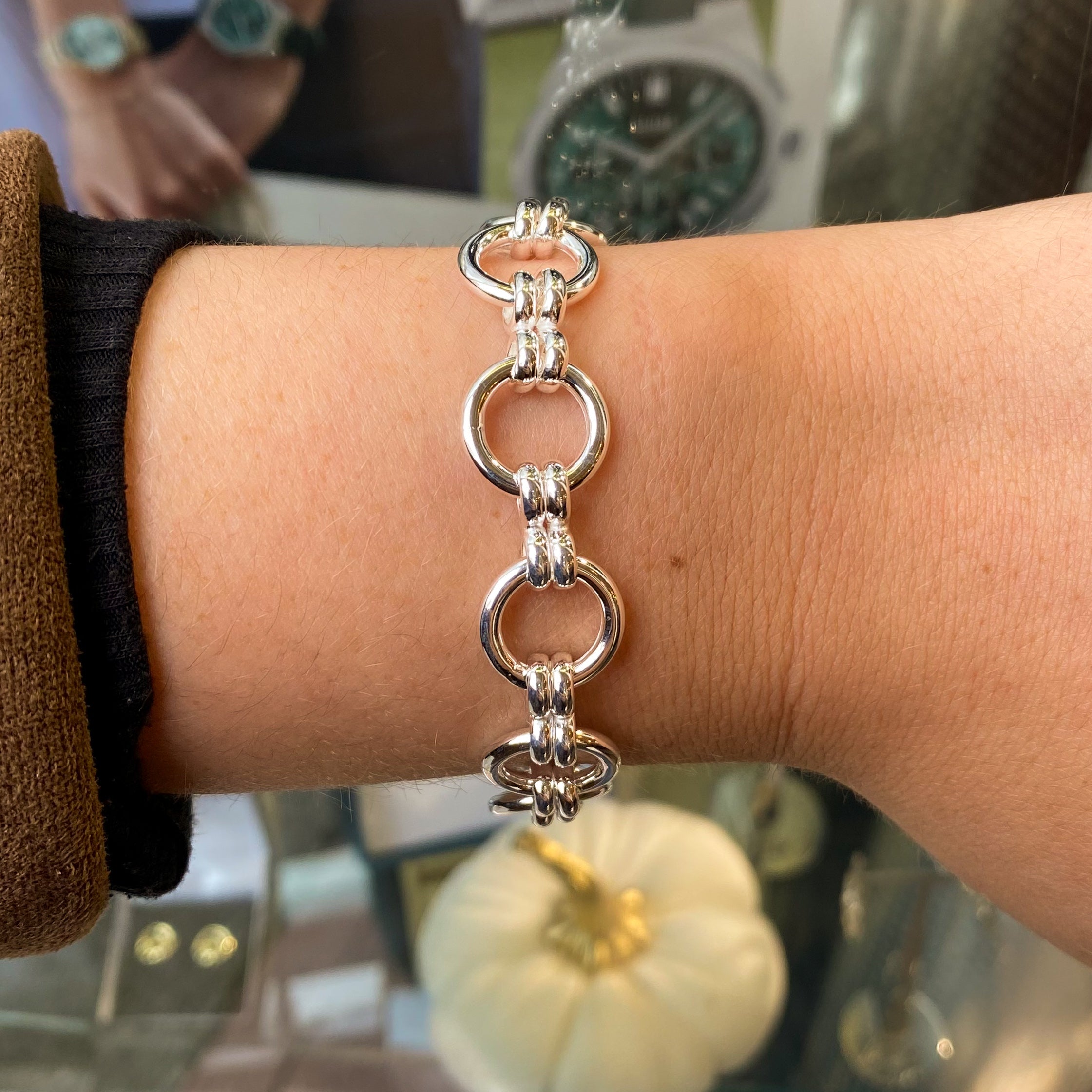 Silver Chunky Rio Bracelet | John Ross Jewellers